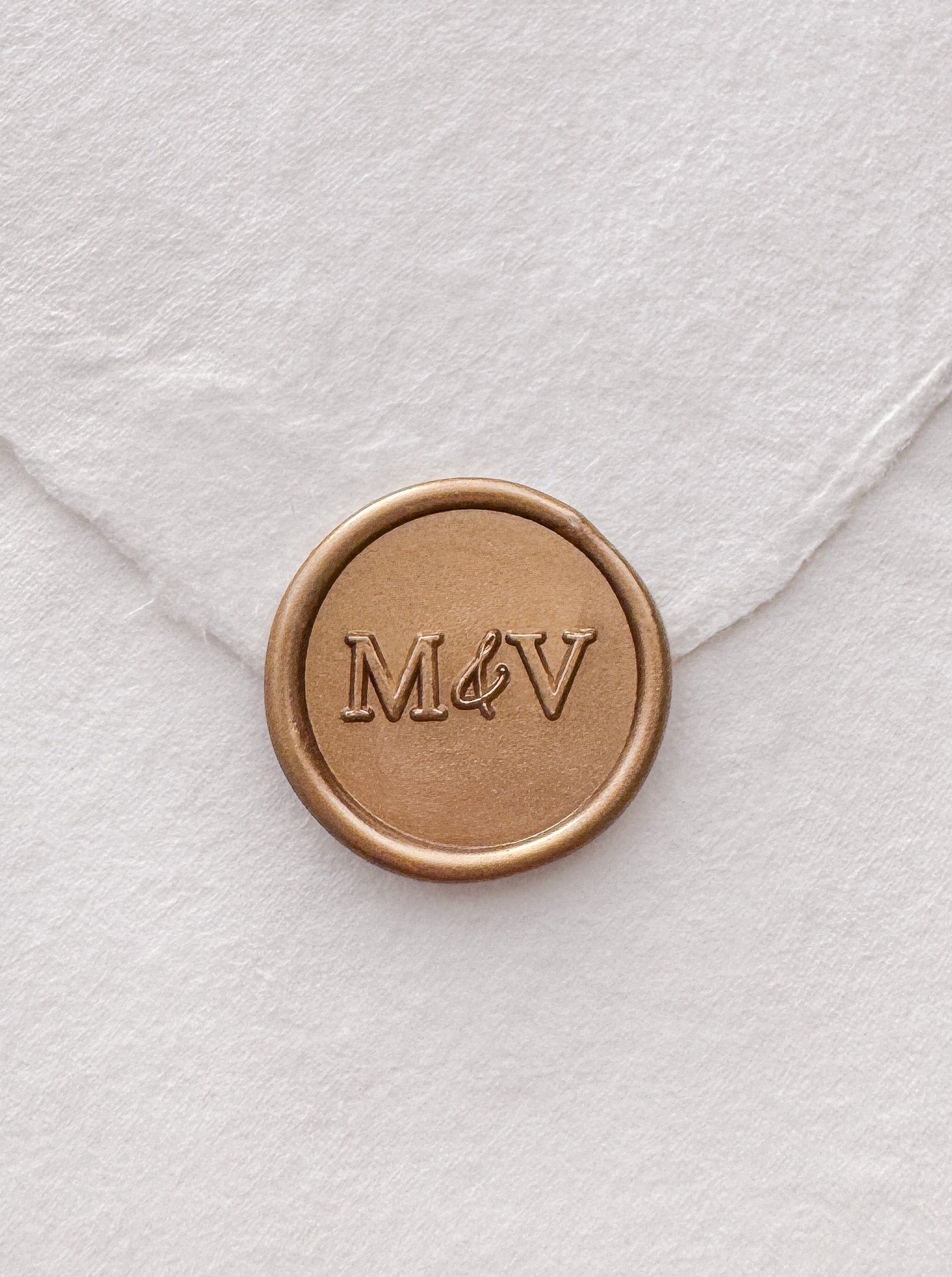 Typeface Monogram Wax Seal Stamp – Olive Paperie Co.